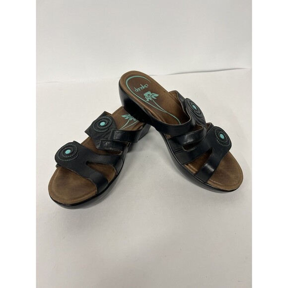 Dansko | Shoes | Dansko Dixie Adjustable Slides Black Teal 37 | Poshmark